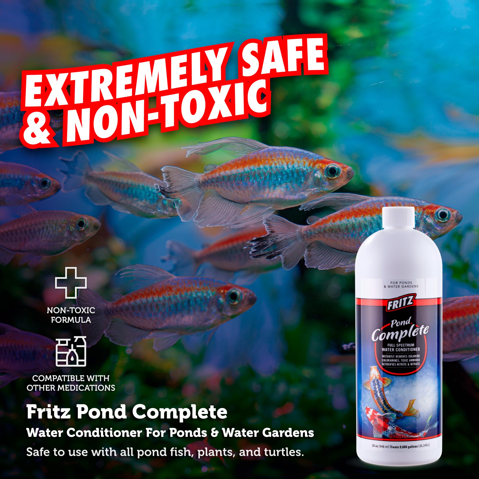 Fritz Aquatics Pond - Complete Water Conditioner - 32oz