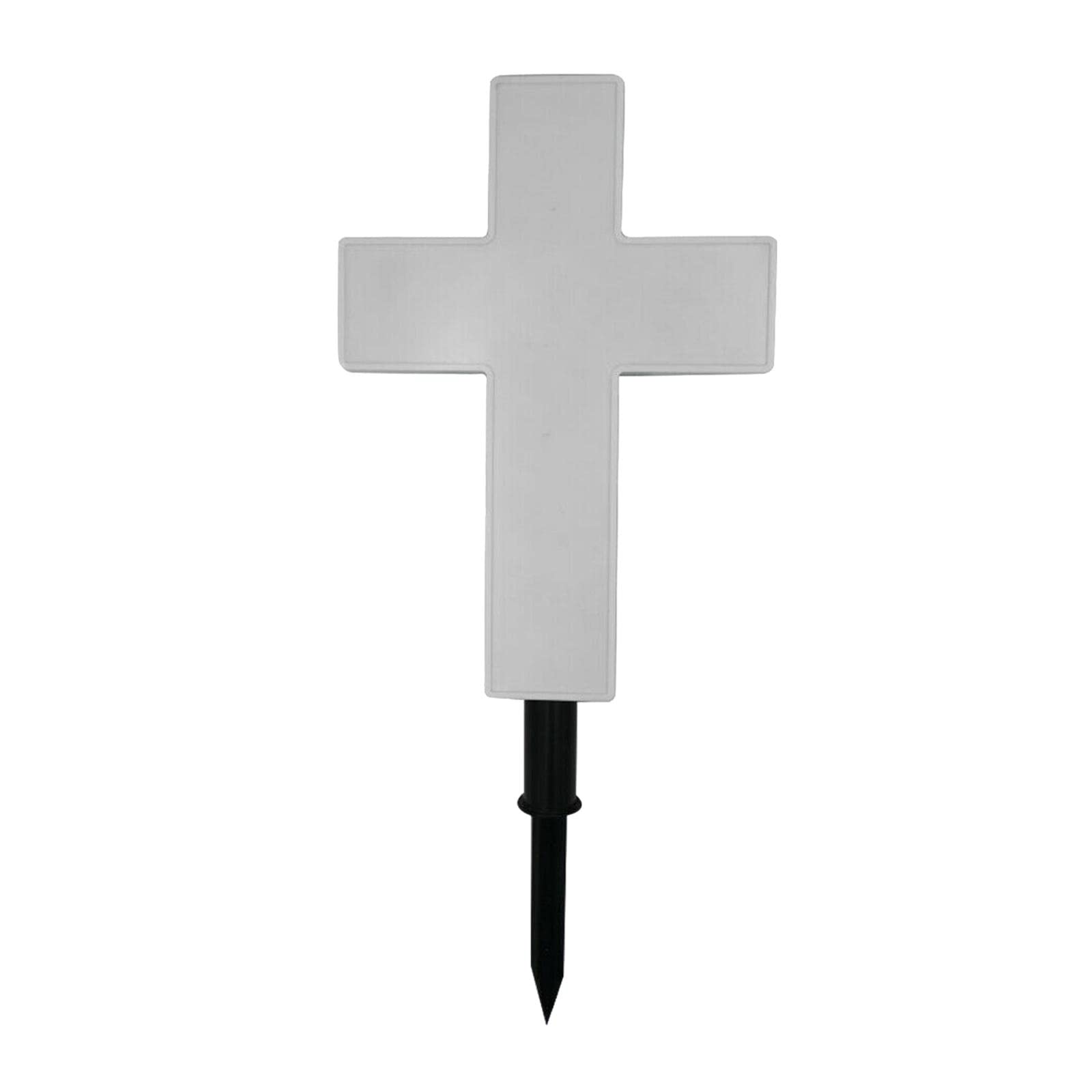 LOVIVER Solar Lighted Cross by Eternal Light Memorial Light Garden Cemetery Church