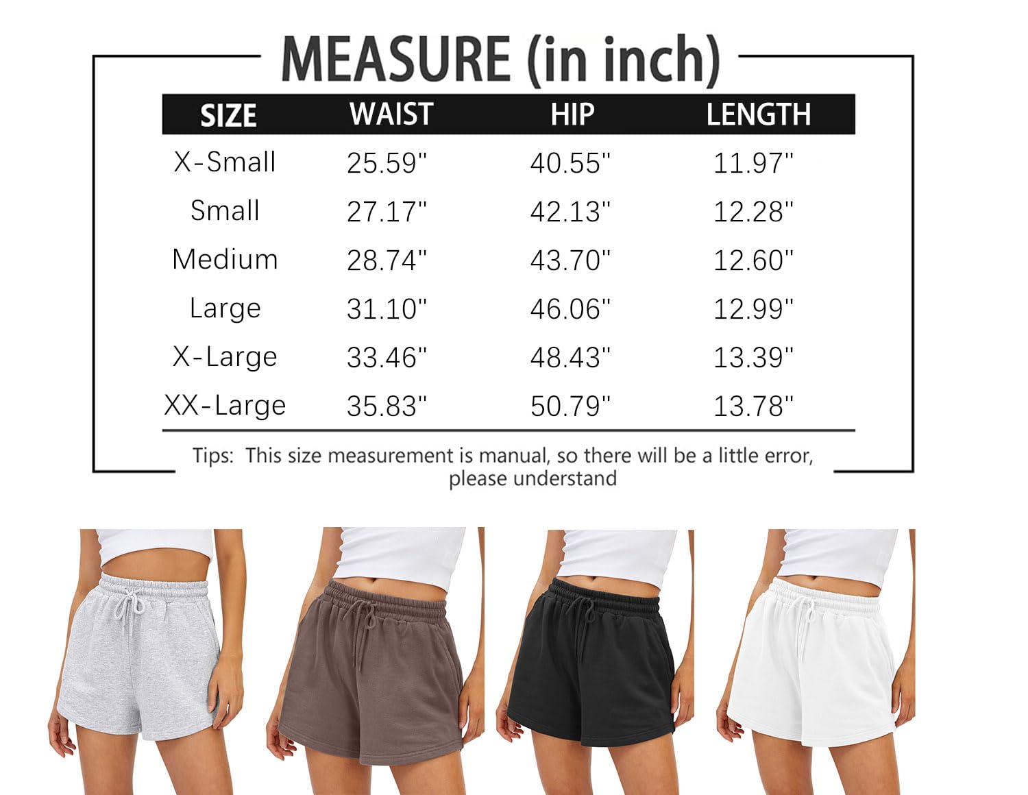 AUTOMET Womens Sweat Shorts Casual Summer Athletic Shorts Elastic Comfy Running Shorts High Waist Pockets Shorts