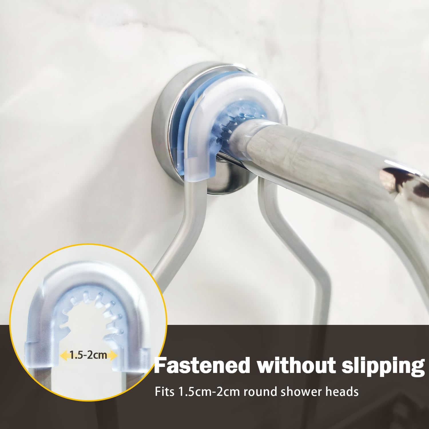 Baolihua Shower Caddy Hanging - Aluminum Showers Organizer Will Never Rust- Shower Shelf Basket Can Be Moved from Side to Side- Shower Rack with 8 Removable Hooks, 6 Fixed Hooks and Soap Holder-Silver