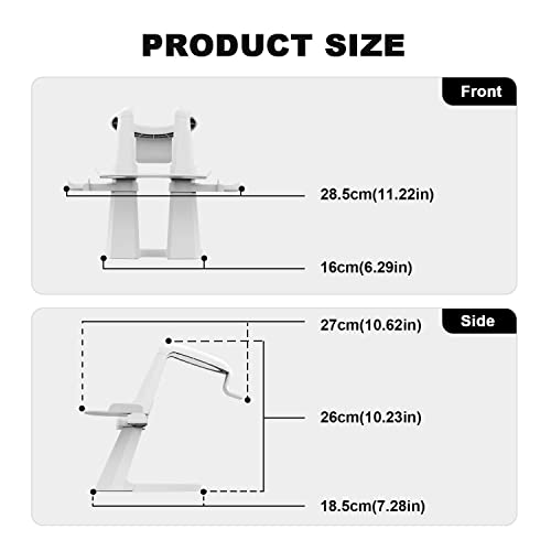 AMVR Compatible with Quest 2 Stand, Upgraded Heavier VR Headset Display Stand Holder and Controller Mount Station for Quest 2/Quest 1/Rift/Rift S and Touch Controllers Accessories (White) [video game]