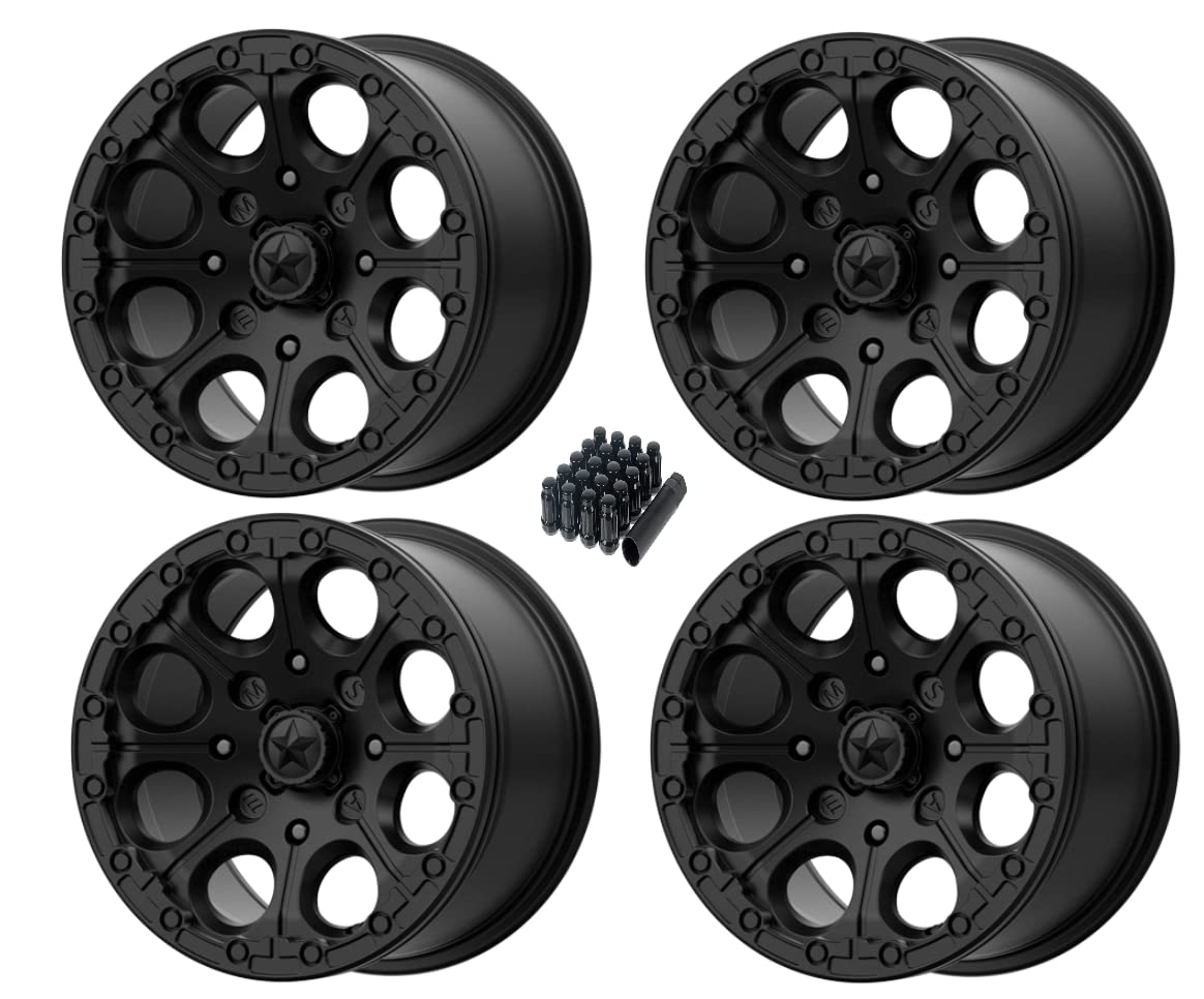 Full Set Of MSA M44 Cannon Beadlock 15x7 4/110 25MM Wheels