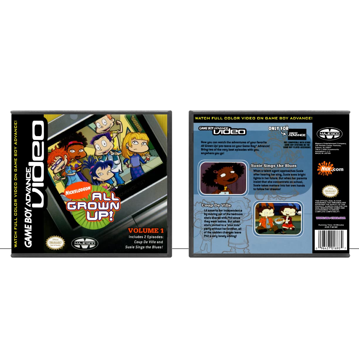 All Grown Up! Volume 1 | (GBAV) Game Boy Advance Video - Game Case Only - No Game