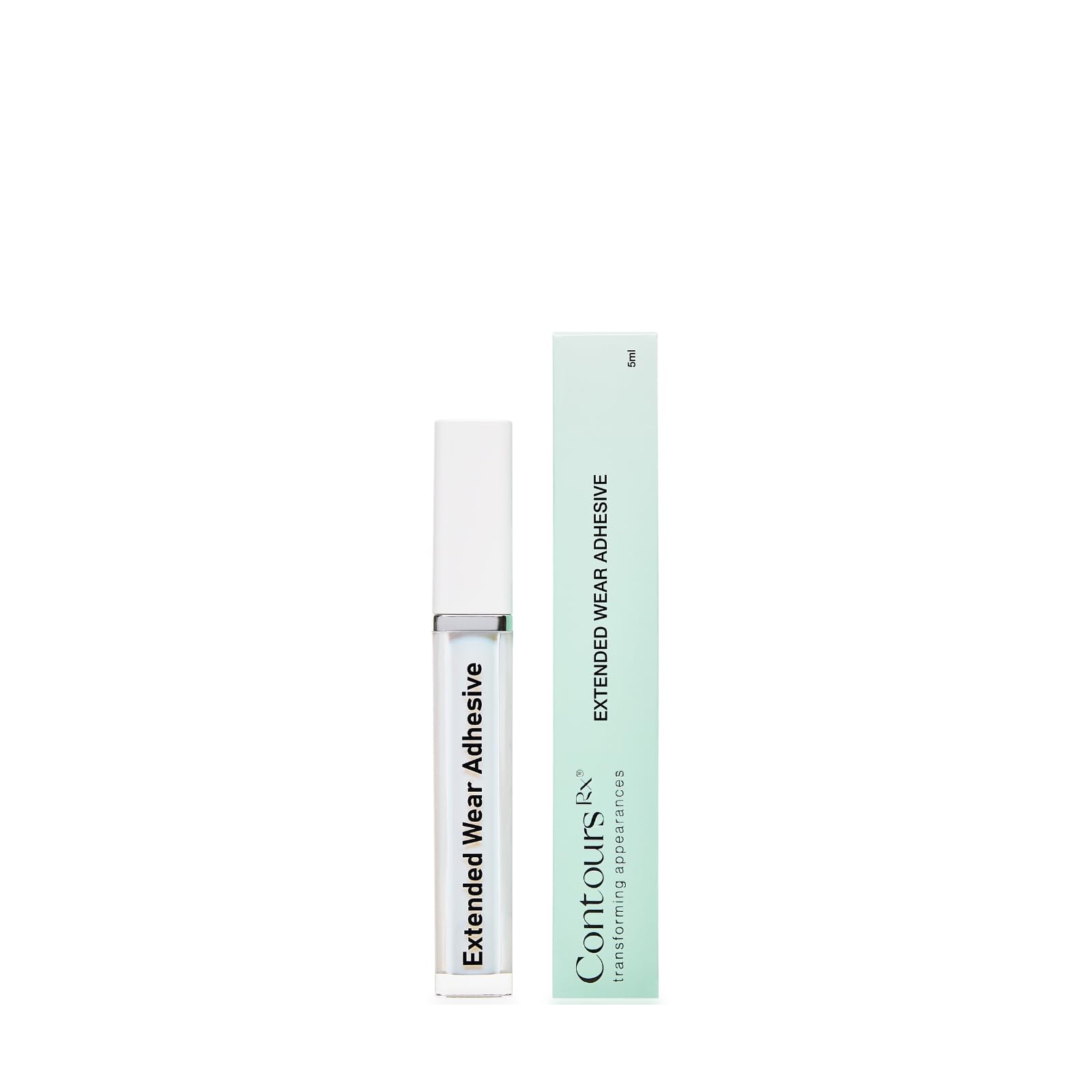 Contours Rx Extended Wear Lash Adhesive - Eyelash Bond & Extended Wear Adhesive for Our Lids by Design Correcting Strips - Long Lasting Seal and Bond -Allergy-Free, Smudge-Free & Non-Damaging (5ml)