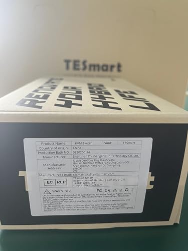 TESmart 1080P 60Hz Long Range 984ft USB VGA KVM Extender Over Cat5e Cat6 Ethernet Cable (up to 984ft/300m, Sender+Receiver)