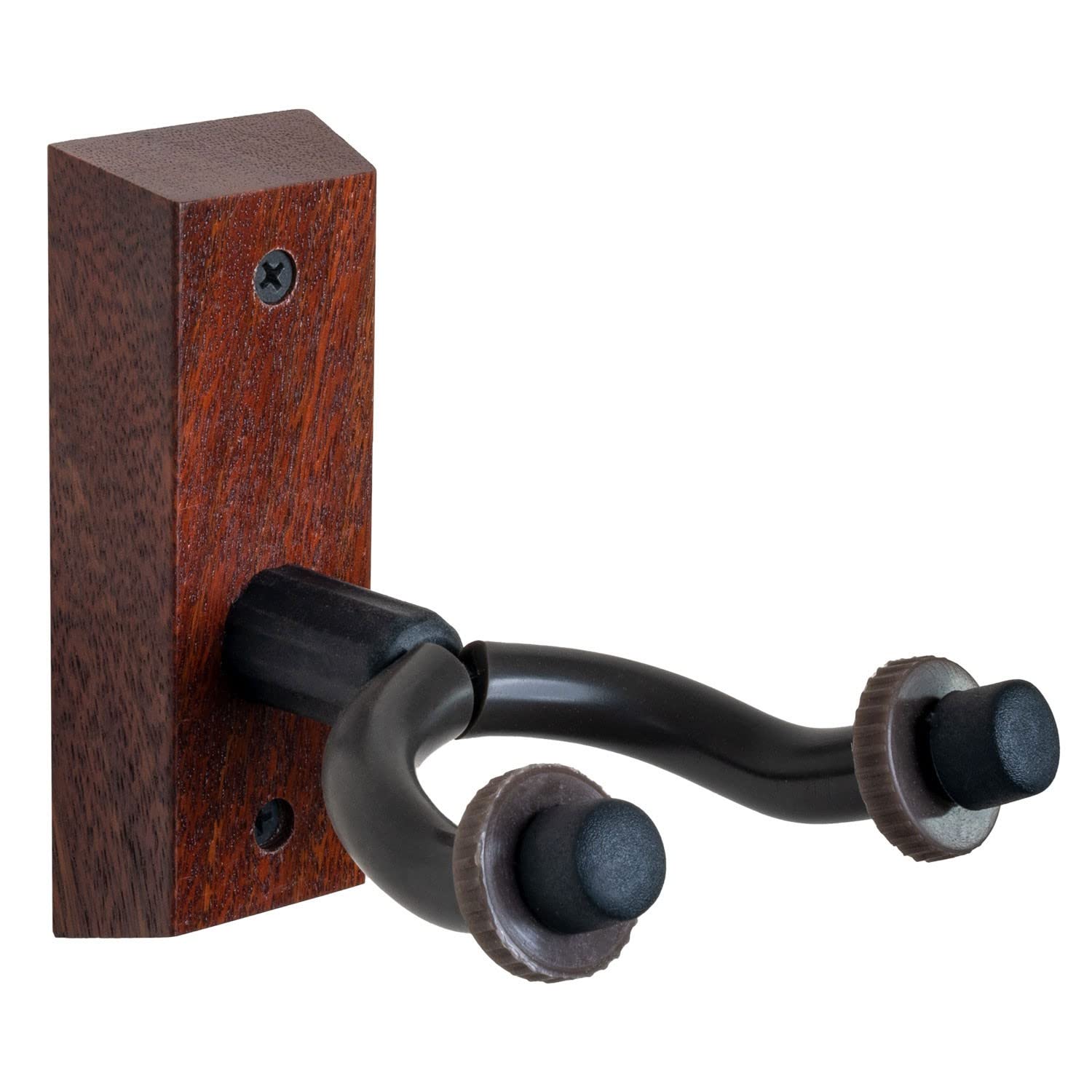 Mainstream Source® Guitar Hanger Cradle and Wall Mount – Guitar Hanger Wall Mount with Padded Cradle and Large Wooden Base, Great for Electric, Bass, or Acoustic Guitars (Rosewood, Pack of 1)
