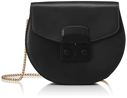 Furla(フルラ) Metropolis Mini Crossbody Round, Nero