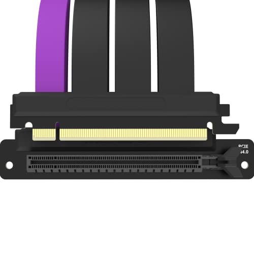 Cooler Master MasterAccessory Riser Cable PCIe 4.0 x16 200mm Black, PCIe 4.0 Compatible, EMI Shielded 30 AWG, Protective ABS Casing for Graphics Card (MCA-U000C-KPCI40-200)