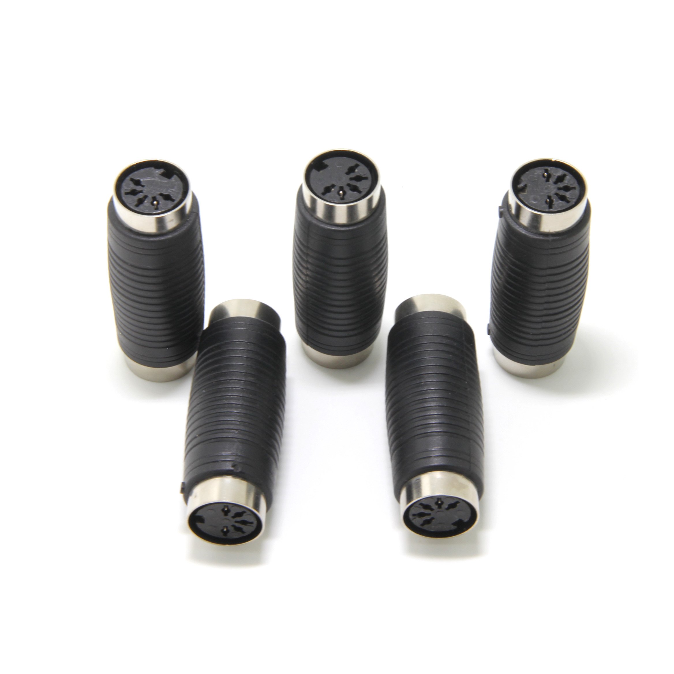 Ancable 5-Pack 5-Pin DIN to 5-Pin DIN MIDI Coupler, MIDI (Female) - MIDI (Female) Coupler Joiner Adapter