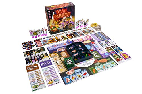 Gap Closer Games | Rival Restaurants | Strategy Board Game | Set Collection Game | 2 to 6 Players | Ages 10+ | 45+ Minutes