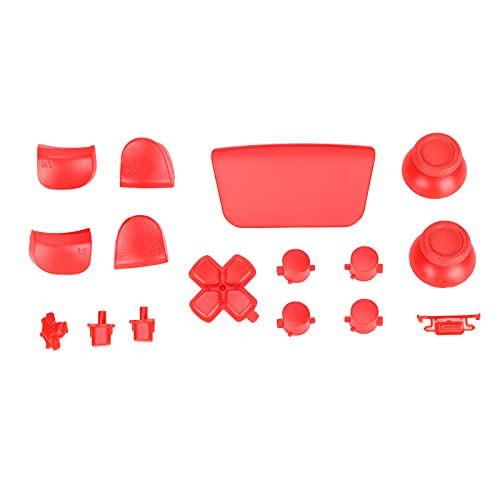 Controller Replacement Shell, Console Game Accessories ABS Material Durable Comfortable Hand Feel Easy Installation for Repair Parts(red)