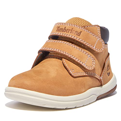 Timberland unisex child Toddle Tracks Hook & Loop Ankle Boot, Wheat Nubuck, 7 Toddler US