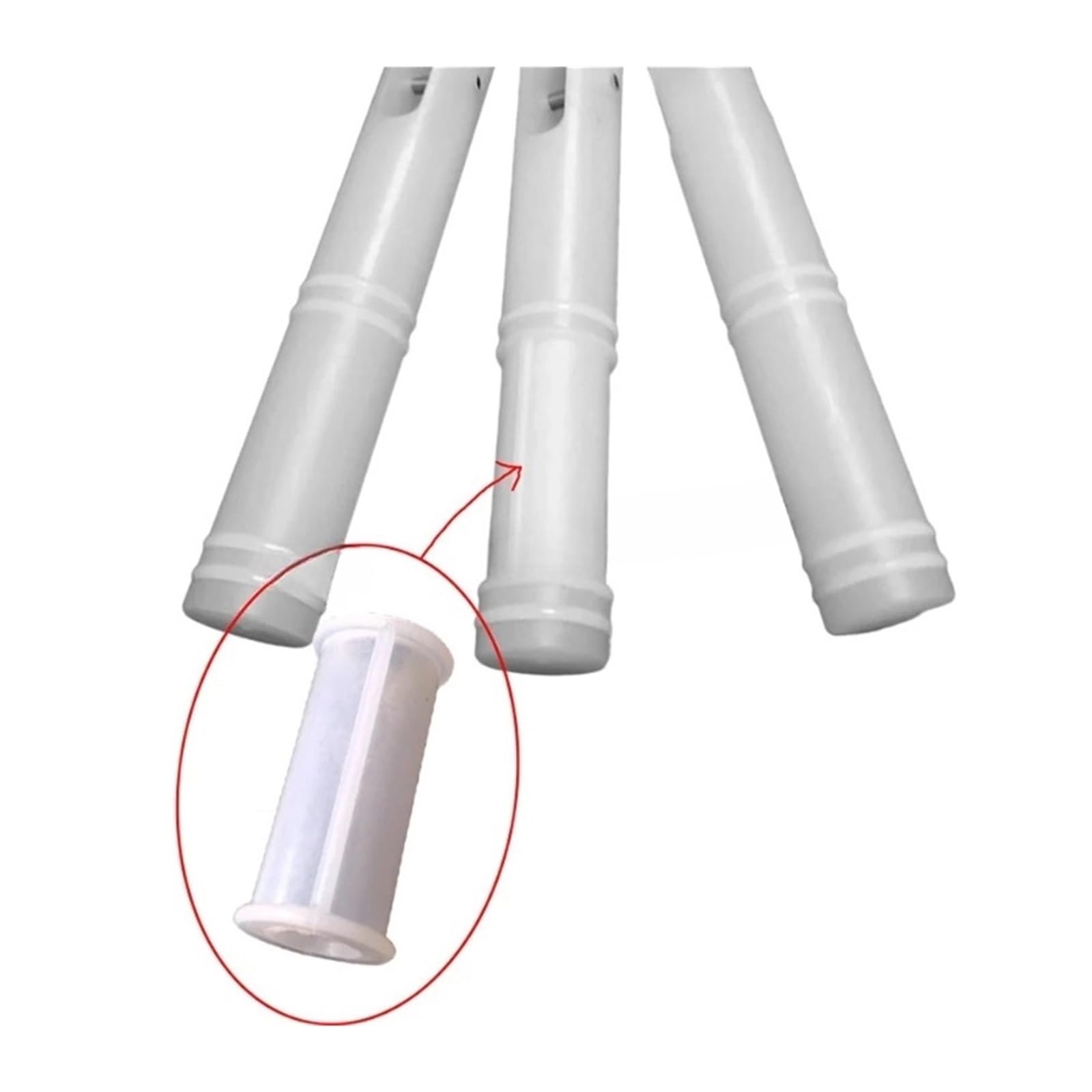 BGHJTID 4 in 1 Silicone Sealing Tube Accessories Sleeve Gasket Rings ,for Soft Serve Ice Cream Machine ,Compatible for YKF,Compatible for Vevor Replacement, mei222hua222