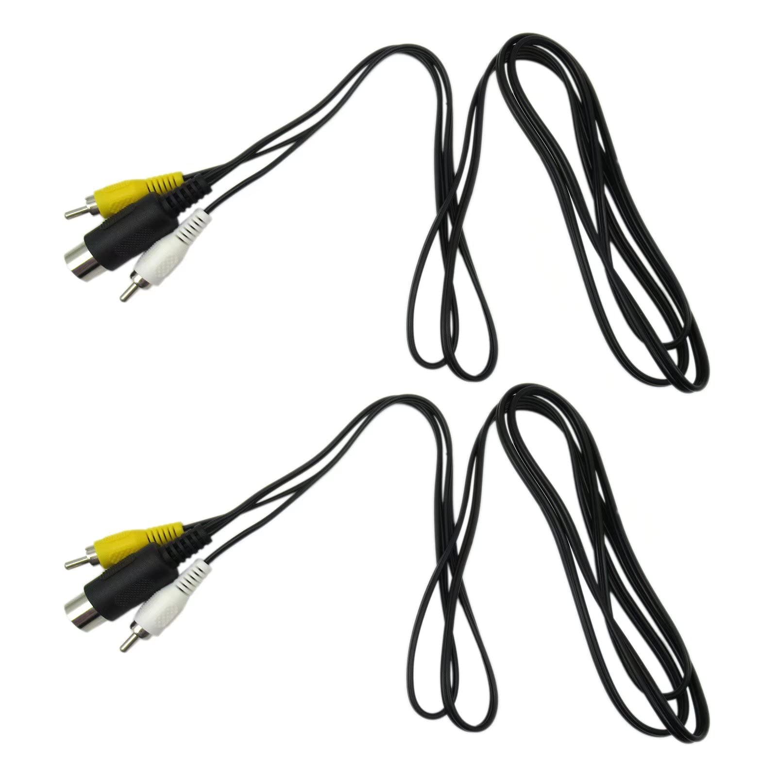 CØLIPSØ 6FT RCA TV AV Audio Video Cord Cable for Sega Genesis 1 & Sega Master System