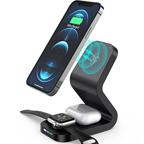 BHVXW 15W Charger 3 in 1 for Mobile Phone Watch Headset Fast Charging Station Dock