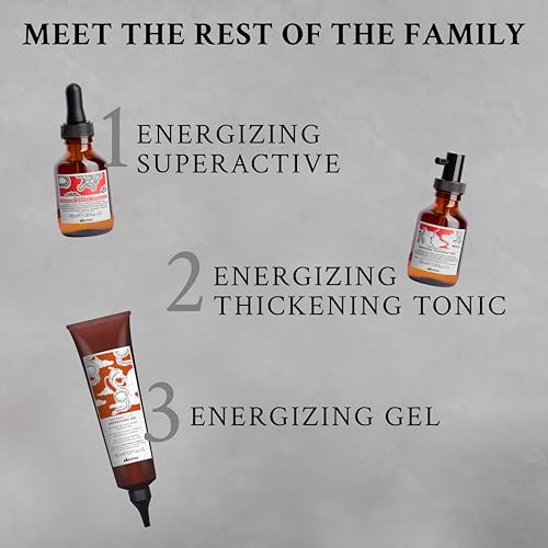 Davines Naturaltech ENERGIZING Shampoo Gentle Cleansing And Protection for Fragile Or Thinning Hair, Revitalize And Energize The Scalp 8.45 Fl. Oz.