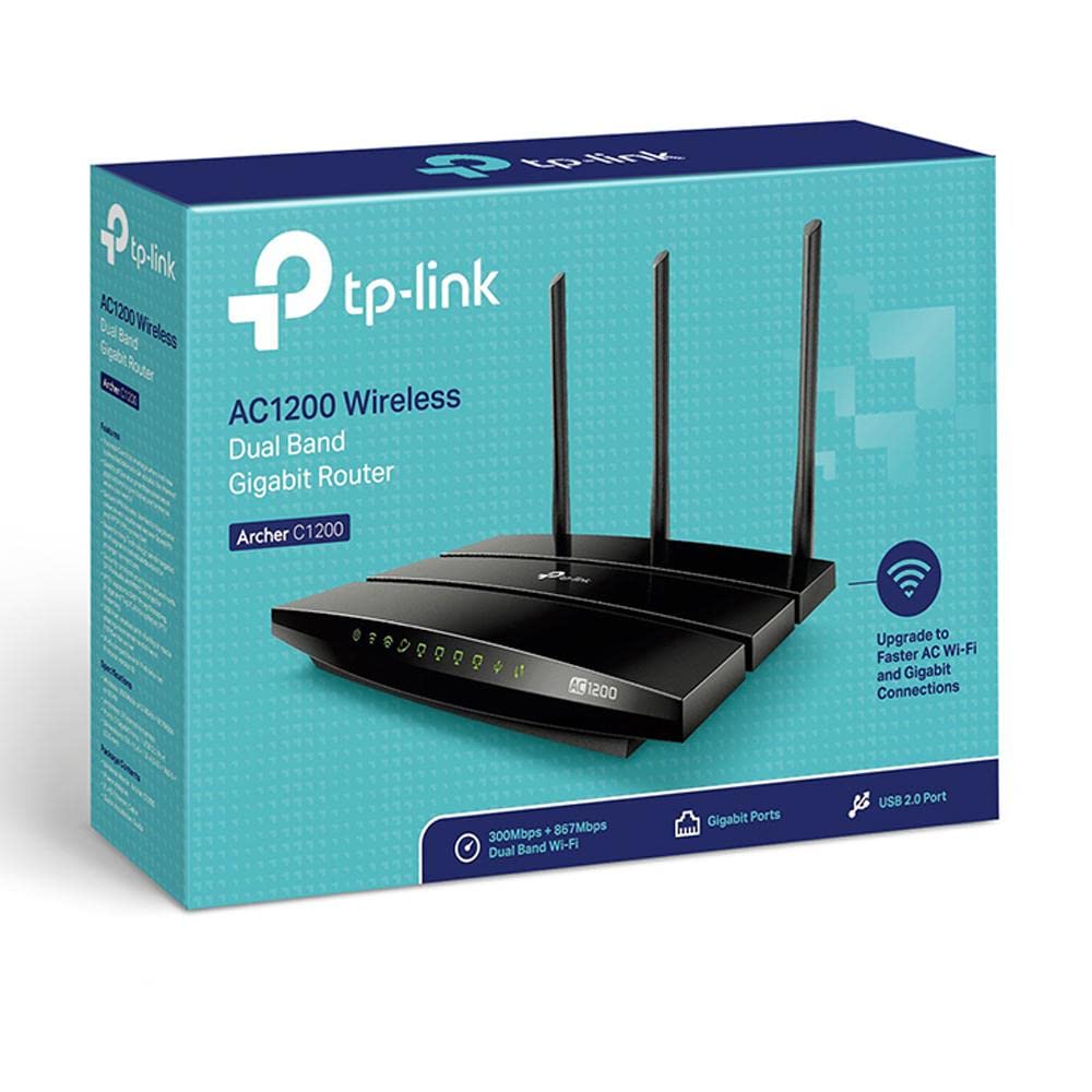 TP-Link AC1200 Gigabit Smart WiFi Router - 5GHz Gigabit Dual Band Wireless Internet Router, Supports Guest WiFi, Black