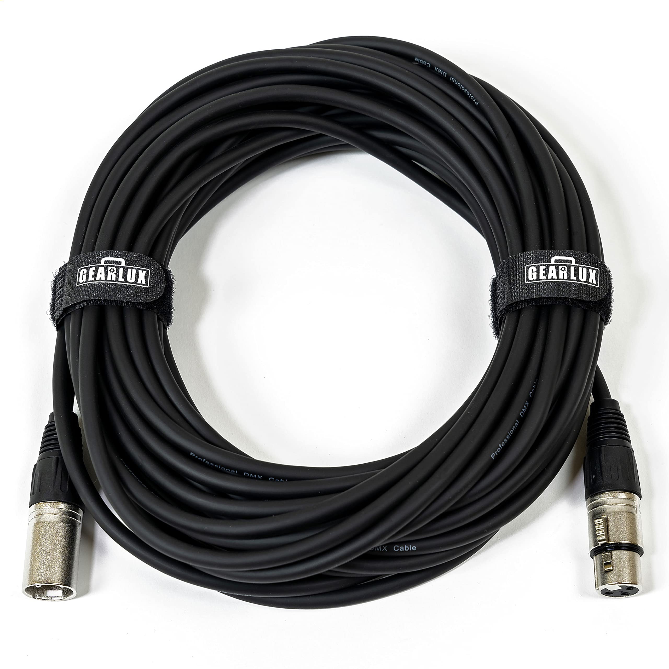 Gearlux DMX Cable 100ft 3-Pin Male-to-Female - 2 Pack