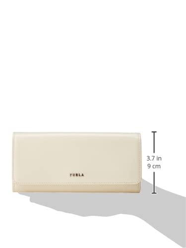 Furla 1003-WH000 SPLENDIDA CONTINENTAL WALLET SLIM, Women's, White Cotton