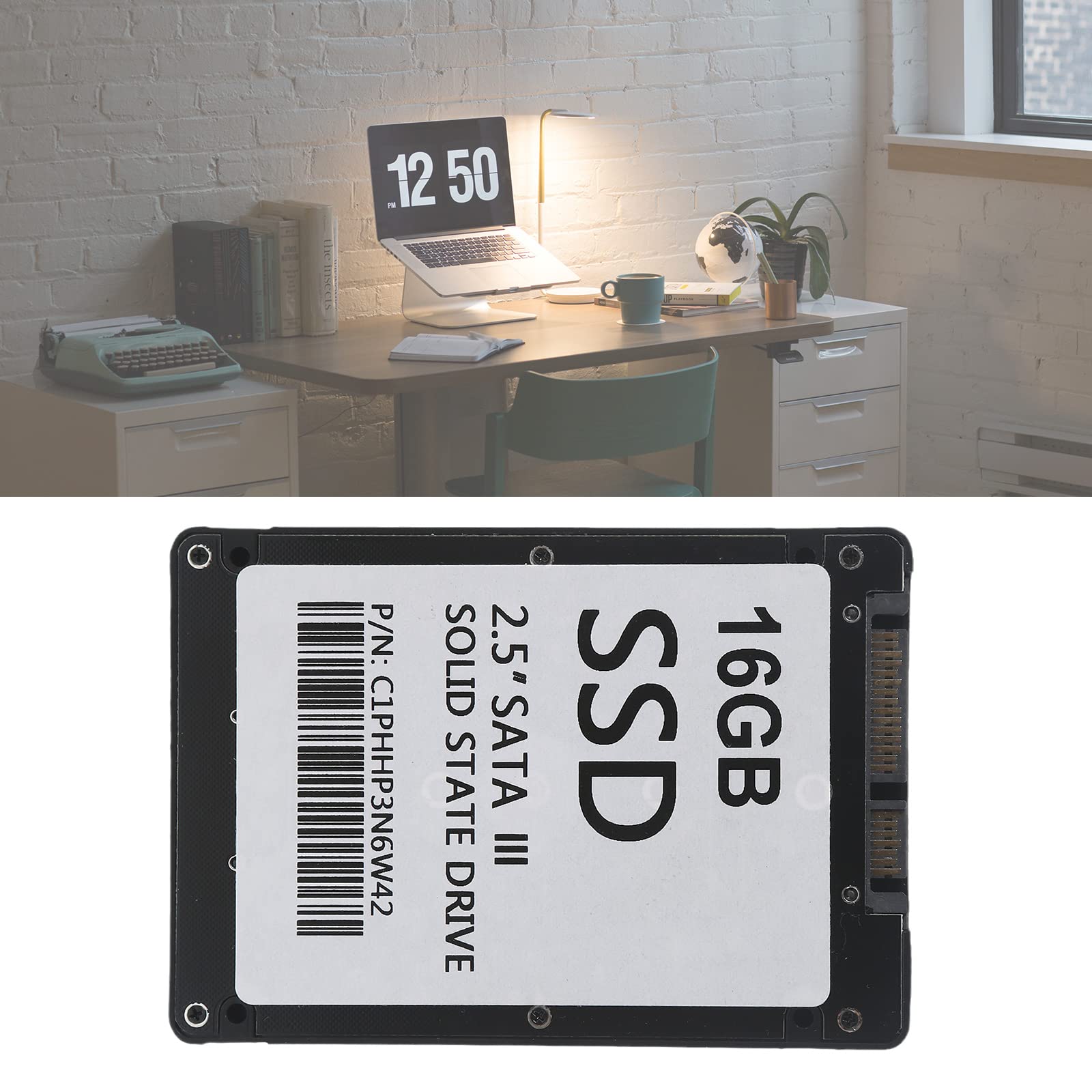bibididi 2.5In Sata Ssd 16G Hard Drive Disk Internal Sata3 Sata Iii Solid State Drive HDD for Laptop Desktop,16Gb