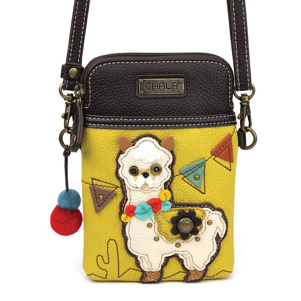 Chala Handbags Llama Cellphone Crossbody Handbag - Llama Collector