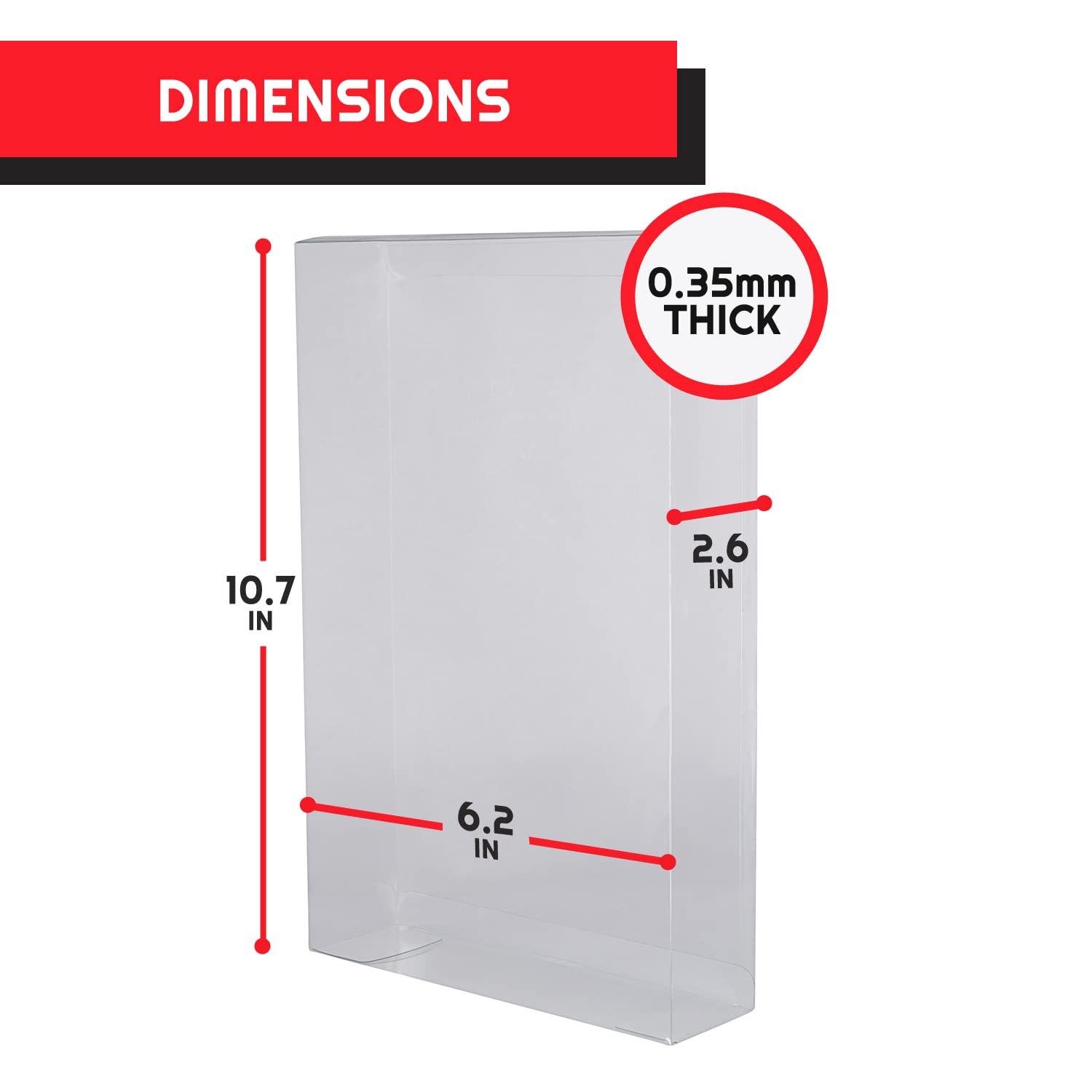 EVORETRO Action Figure Display Box Case Protector for Marvel Legends Series 6 inches Action Figure Toy Boxed -10 Pack - Ultra Clear PET Plastic, Scratch Resistant Protective Cases