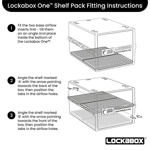 Lockabox One™ Shelf Pack 2.0 | New and Improved Design of Removable Shelves and Base Inserts One™ Products