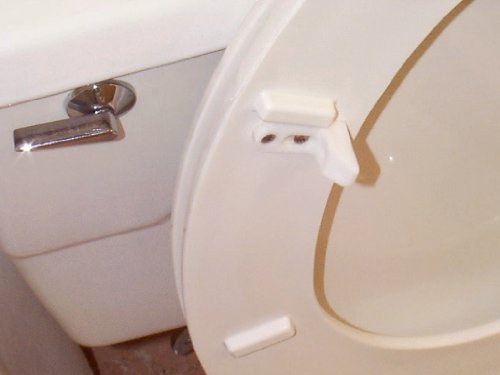 COMPAC HOME Compac’s Stabilizers T Bumpers, Lock Place, Keeps Children, Elderly, Disabled Safe from Slipping Off Shaking, Moving or Wobbly Toilet Seat (1 Set), White, 1 Count (Pack of 1)