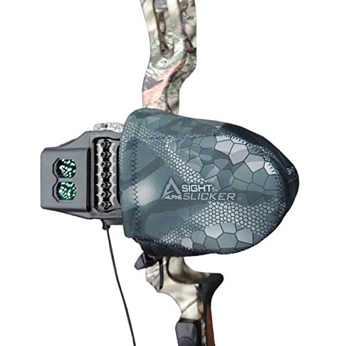 Alpine Innovations Sight Slicker - Protect Your Bow Sight with The Sight Slicker. Easy to Put on and Remove. Perfect for Archery Hunts. (Stealth Shadow Large)