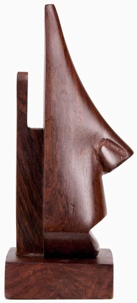 Garden Of Arts Wooden Eyeglass Spectacle Holder Handmade Nose Shaped Stand for Office Desk Home Decor Gifts
