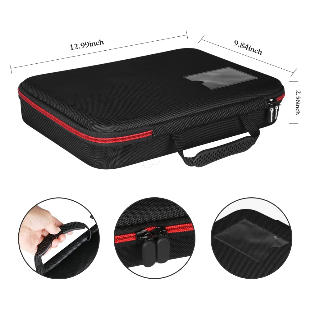 Battery Organizer Storage Box with Tester:Battery Vault Case Fireproof Waterproof Explosionproof Holder Box with Tester BT-168 Checker Carrying Case Container Bag Fit for 200+ Batteries AA AAA C D 9V