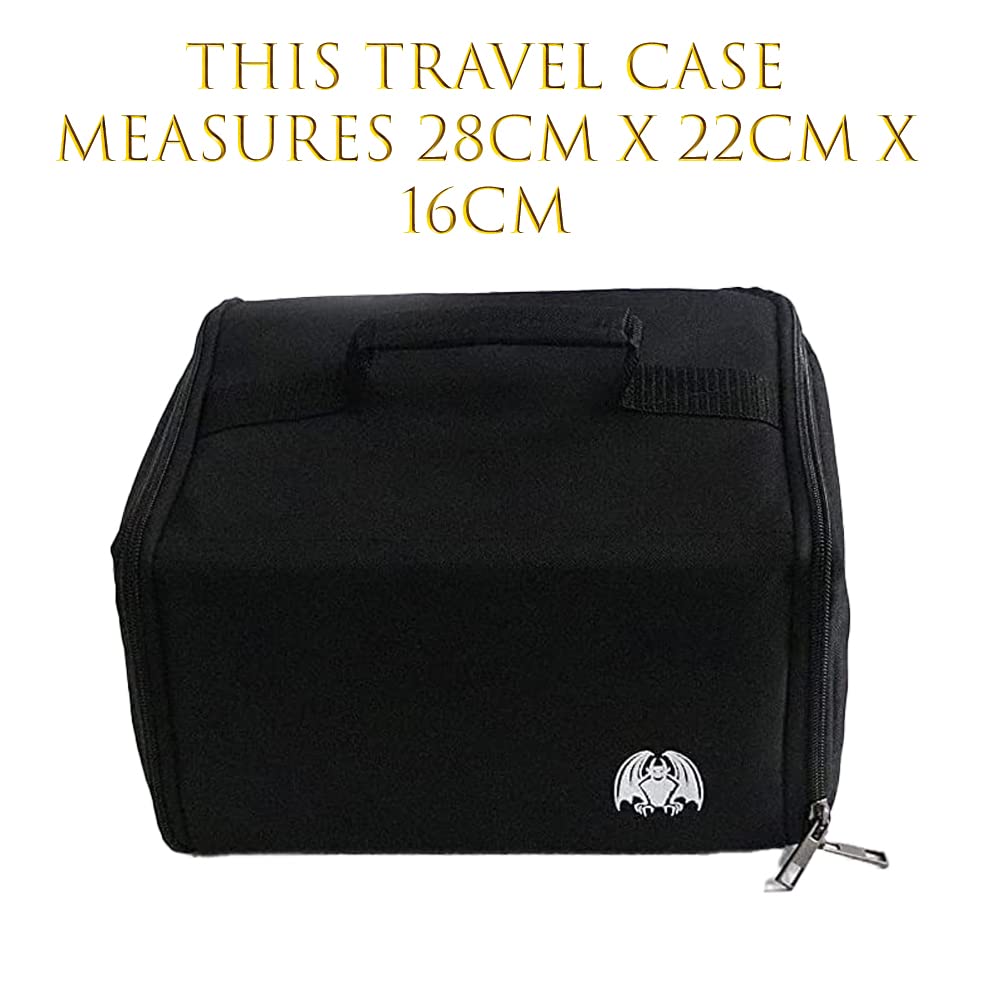 Gargoyle - Miniature Carrying Case - 80 Foam Slots for 28mm Miniature Storage Case - DnD Miniature Storage with Carry Handle - Miniature Case with Large Pick and Pluck Layer -Miniatures Carrying Case