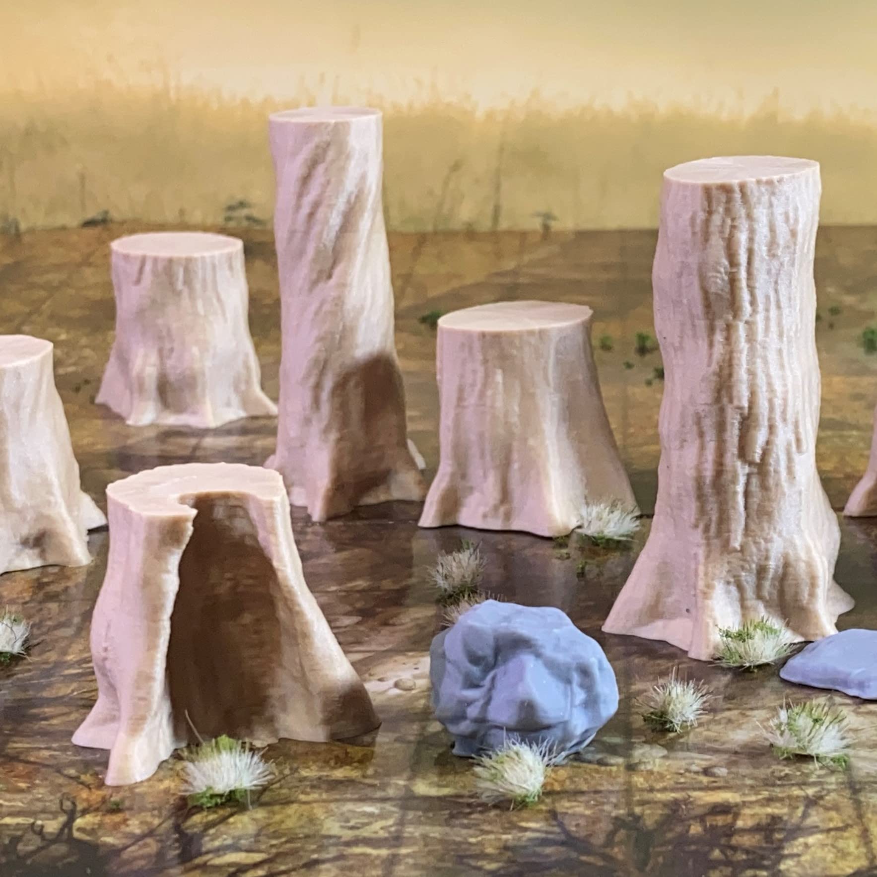 Extruded Gaming Beech Trees Set 2
