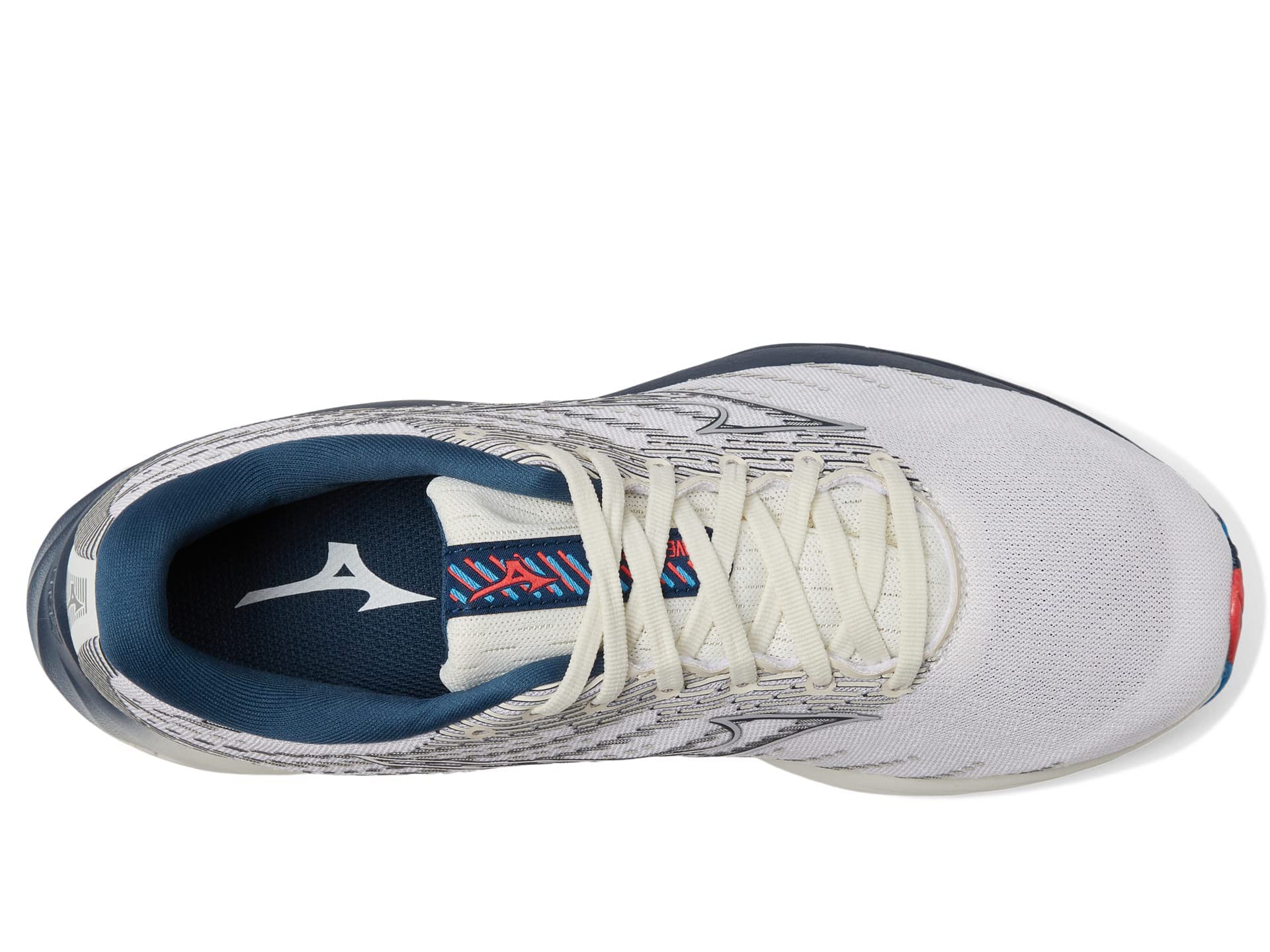 Mizuno Women's Wave Rider 26 | Neutral Running Shoe | Snow White/Silver | US 8