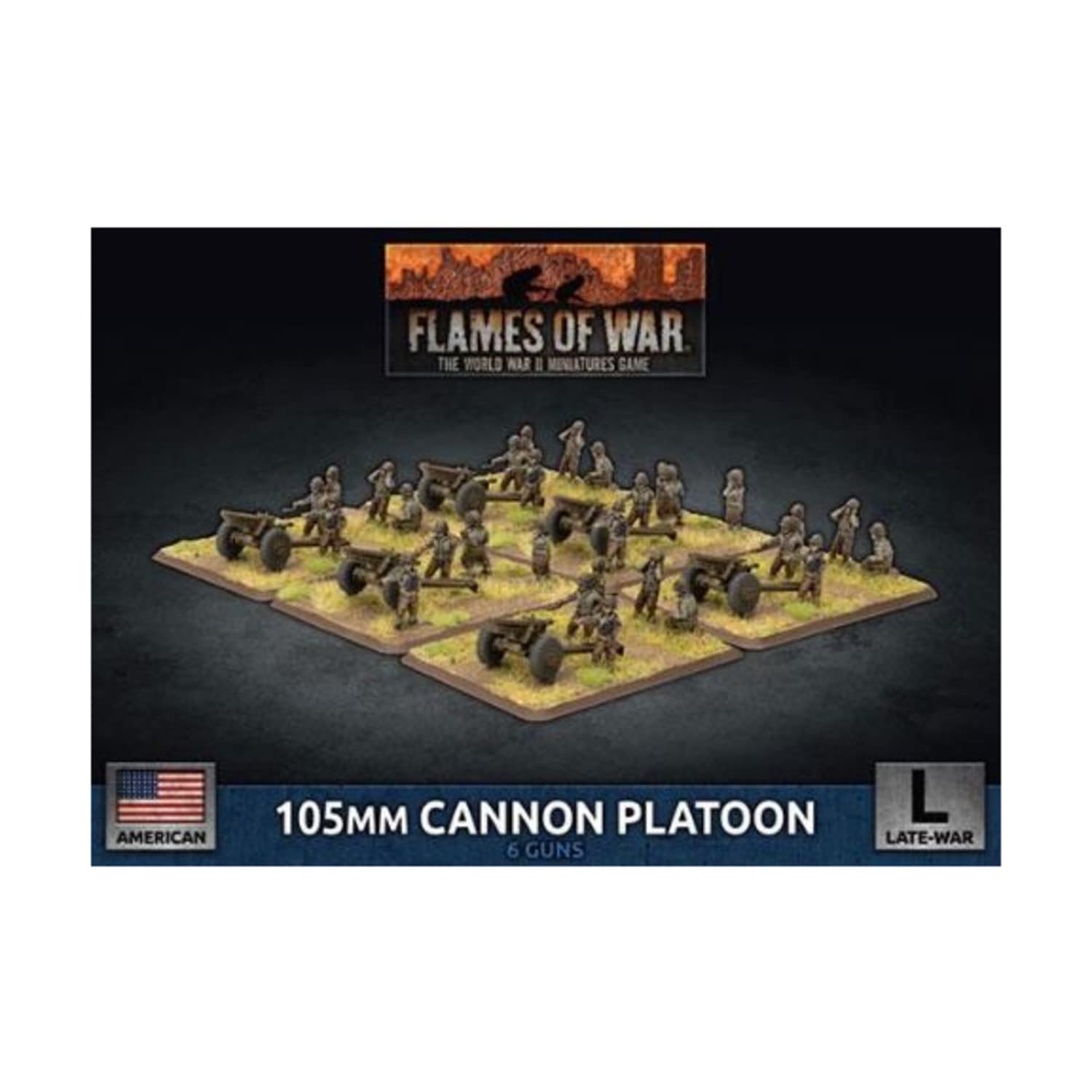 Flames of War Late War United States: 105mm Cannon Platoon (UBX82)