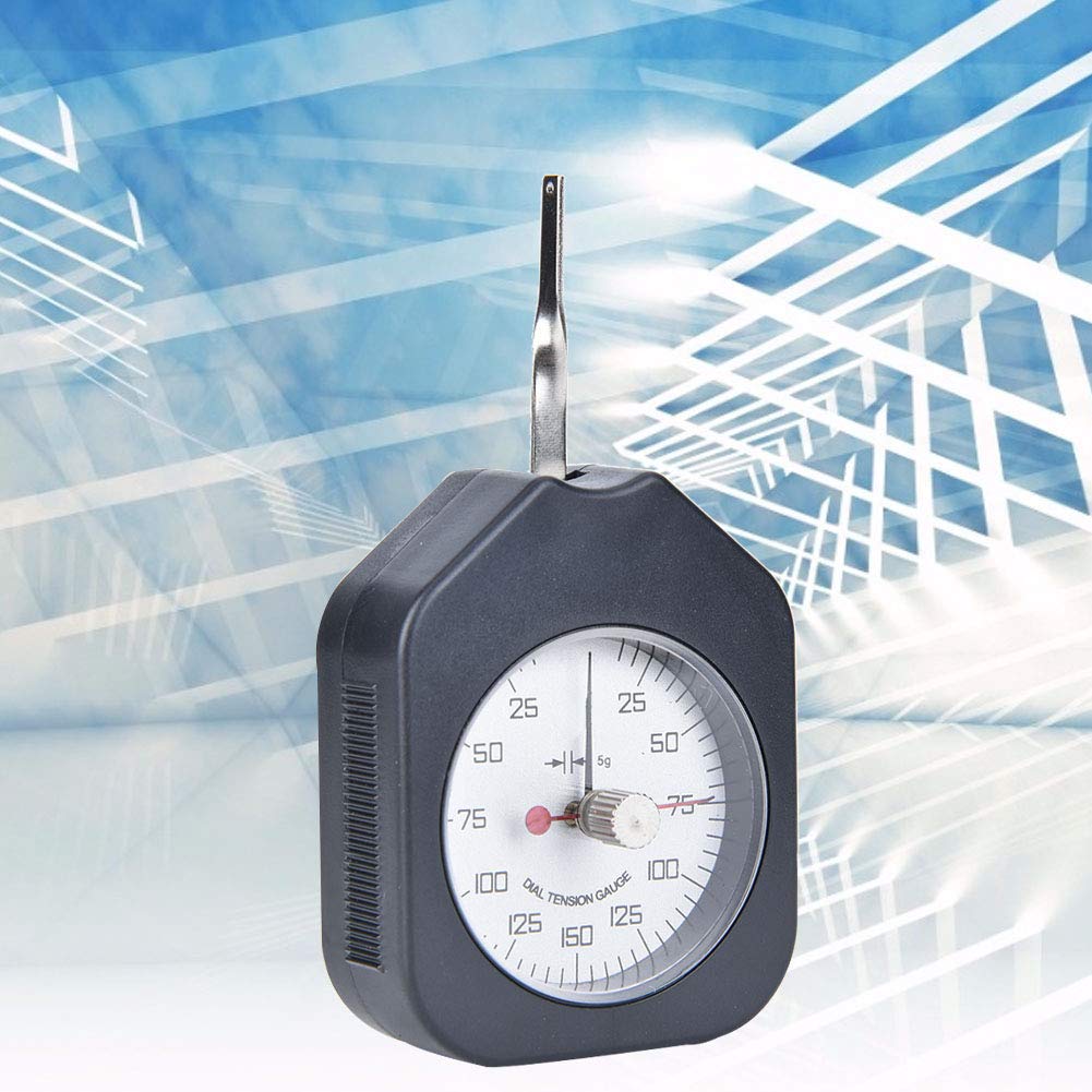 Double Needle Dial Tension Gauge Meter Tension Meter Dial Tension Gauge Gram Force Gauge Tensiometer Measuring Tool Plastic(SZG-150-2)