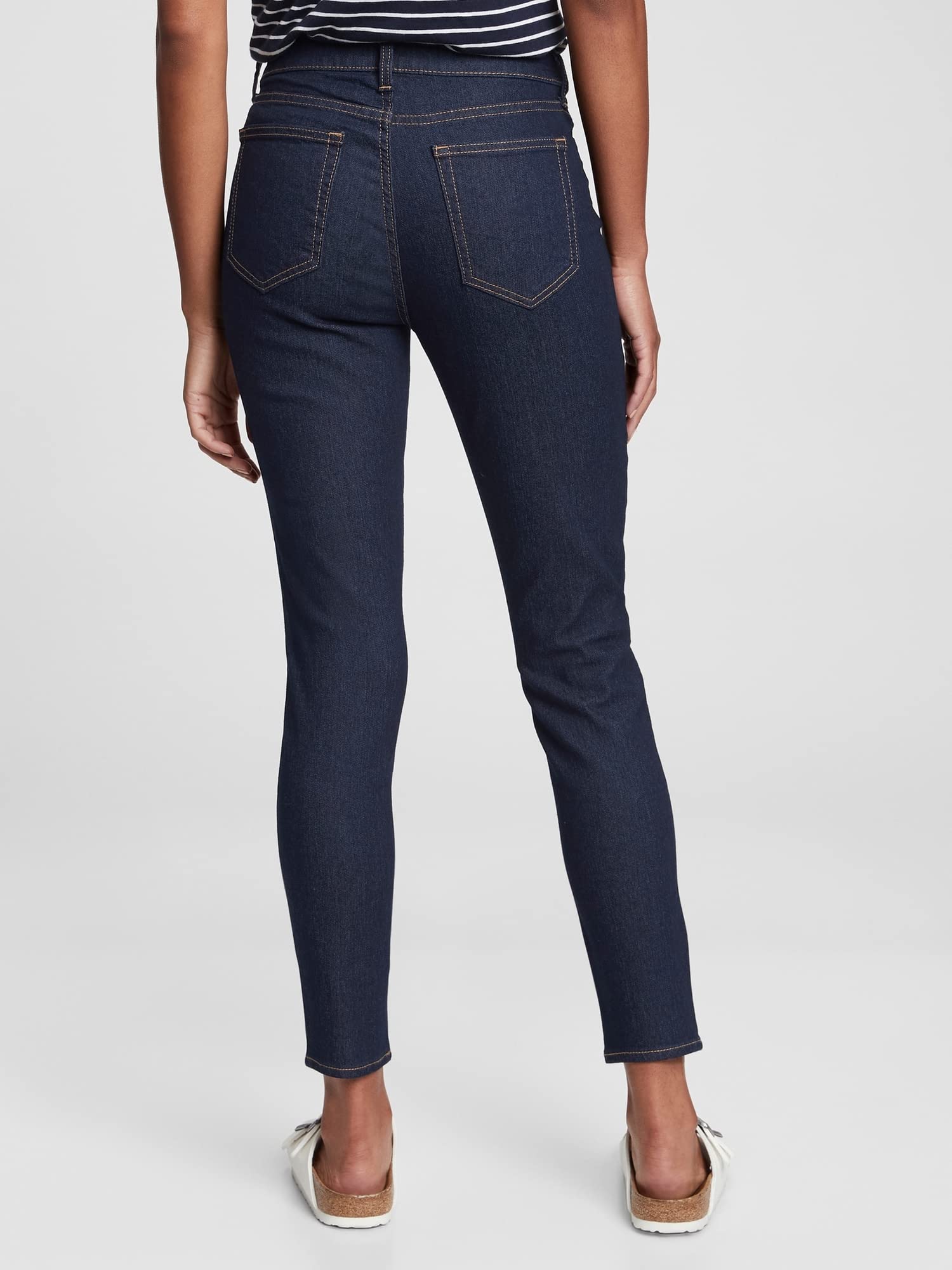 GAP Womens Mid Rise Favorite Jegging Jeans, Dark Rinse, 29 Regular US