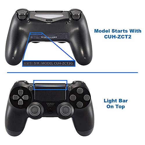 MMOBIEL Full Button Replacement Kit Compatible with Playstation 4 PS4, PS4 Slim, PS4 Pro Dualshock 4 Controller Incl. Screwdriver and Opening Plectrum Matte Black
