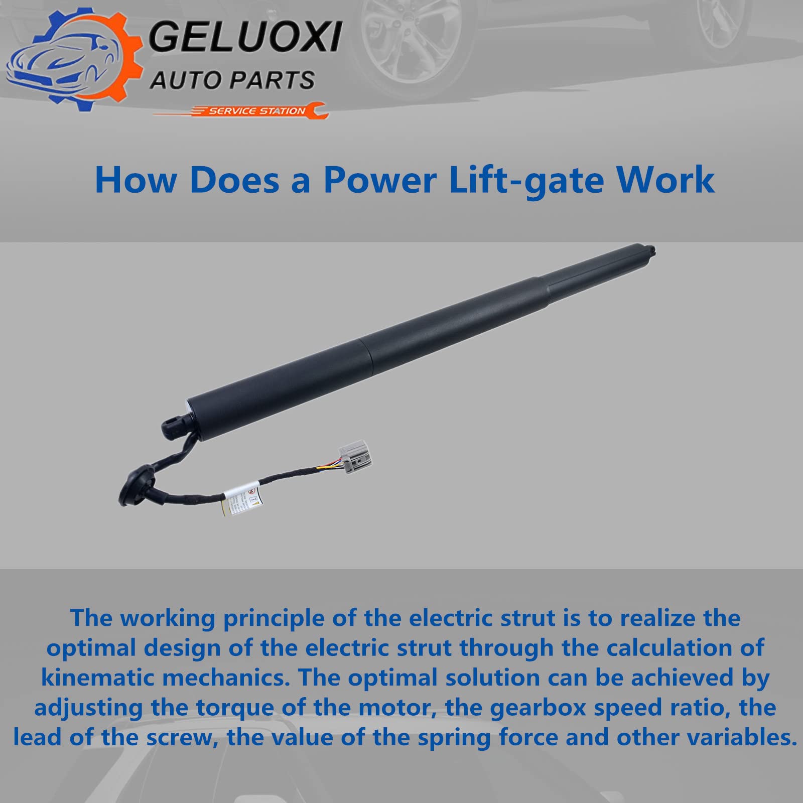 GELUOXI BB5Z-14B351-A Rear Power Liftgate Lift Support Struts Replacement for 2011-2015 Ford Explorer 2.0L I4/3.5L V6#BB5Z14B351A Rear Liftgate Actuator Motor