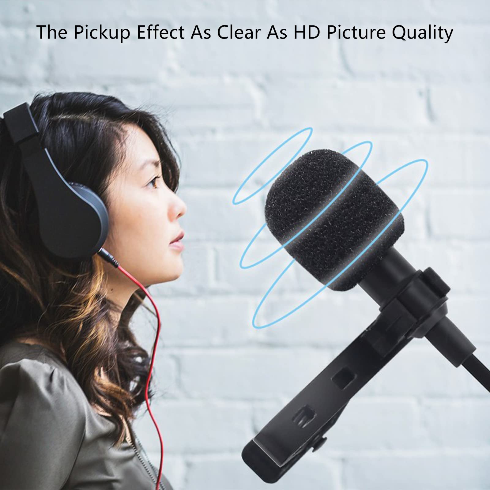 ALTSON Professional Lavalier Microphone for iPhone/Video Conference/Podcast/Voice Dictation/YouTube Grade Omnidirectional Phone Audio Video Recording Condenser Microphone (Black 4.94ft)