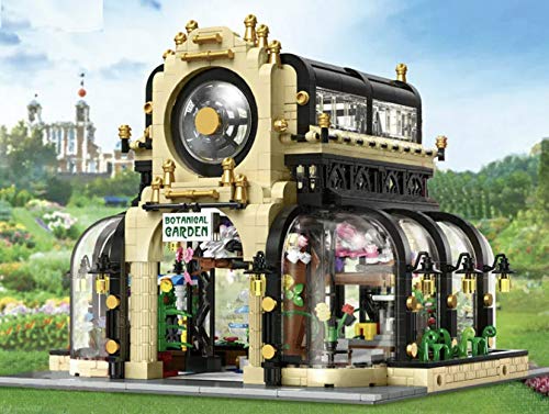General Jim's Botanical Gardens City Streetview Building Blocks Set - Modular Creator Set with Lights Compatible with Major Brands