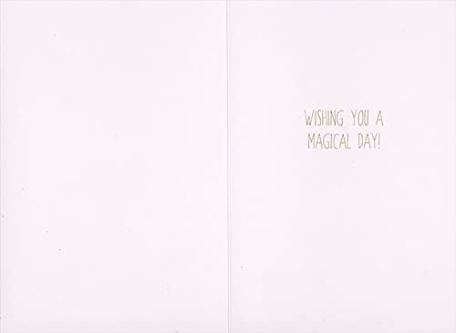 Pictura Mermaid with Pink Hair and Polka Dot Tail Birthday Card for Her : Woman