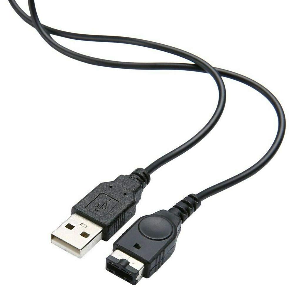 FASTROHY 2Pcs USB Charger Charging Cable for Nintendo DS NDS Gameboy Advance SP GBA SP Video Games Accessories, Black