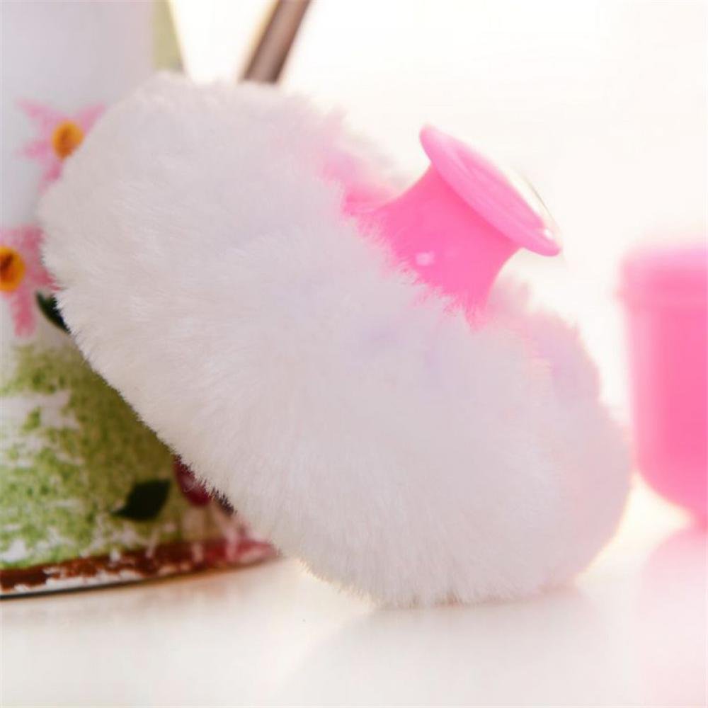 UTENEW Cosmetic Tool Baby Soft Face Body Powder Puff Sponge Box Container Case (pink)