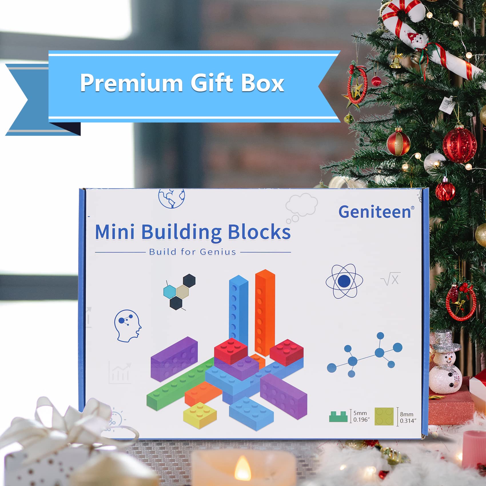 Geniteen Building Blocks Set Aircraft Carrier Model Micro Mini Blocks 1300 Pieces Building Bricks