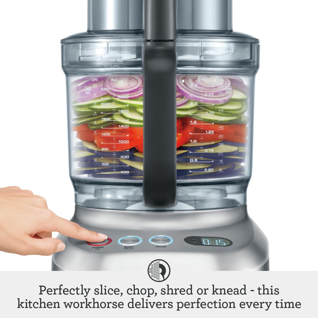 Breville Sous Chef Pro 16 Cup Food Processor BFP800BSXL, Black Sesame
