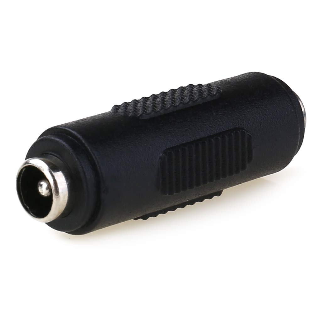 MOBOREST 12V 5.5mm x 2.1mm DC Power Connector Adapter, 12/24V Female to Female Power Jack Socket for Led Strip CCTV Security Camera Cable Wire Ends Plug Barrel -2PCS