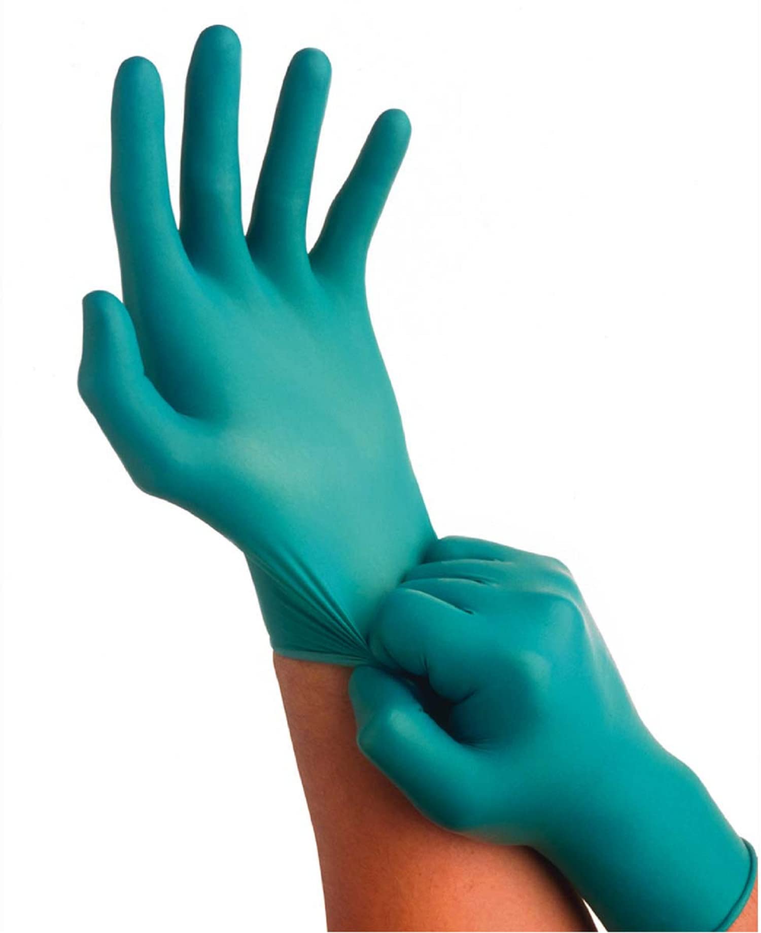 Generic Nitrile Gloves Disposable Latex Free Chemical Resistant Gloves, Teal, Large