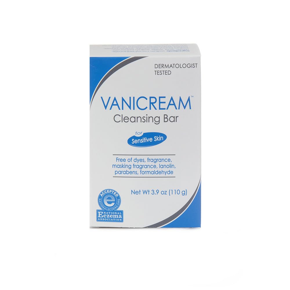 Vanicream Cleansing Bar for Sensitive Skin 3.90 oz (Pack of 10)