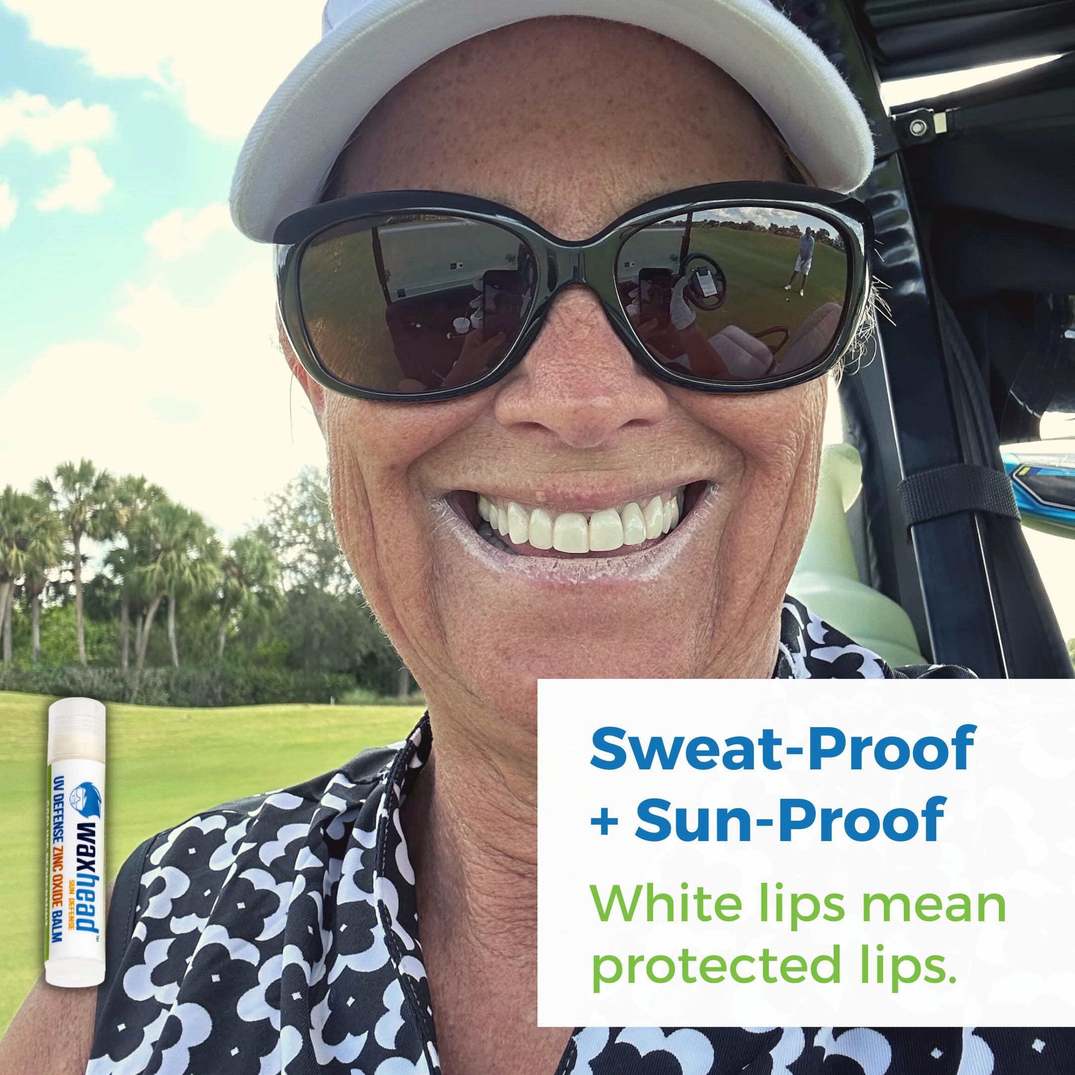 Waxhead Lip Sunscreen with Zinc Oxide Lip Balm SPF 20 Zinc Oxide Sunscreen Chapstick Sunblock for Lips, Reef Safe Waterproof Non-Nano Biodegradable Protection with Lanolin, Shea Butter (Mint 4 Pack)